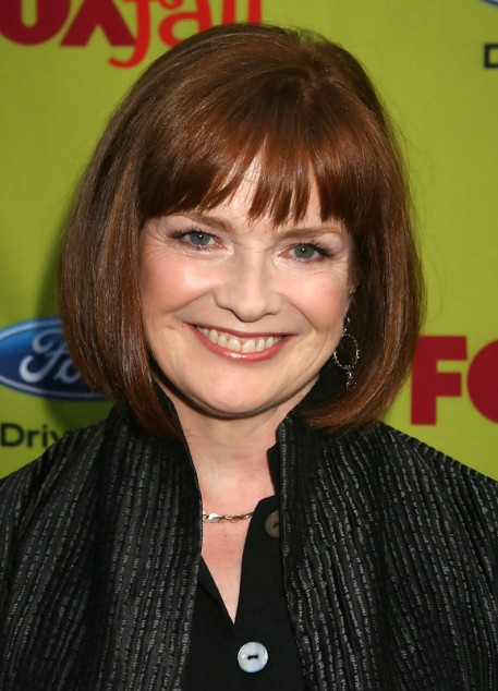 Blair Brown Short Bob Haircuts with Blunt Bangs - PoP Haircuts