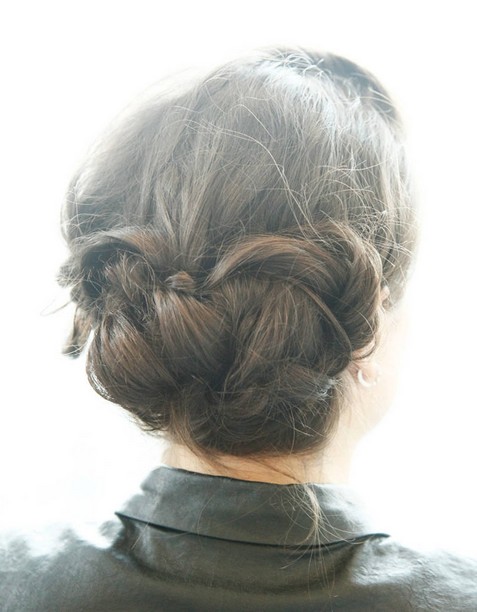 Updo Hairstyles Tutorials: Big Braid Bun Updos - PoP Haircuts