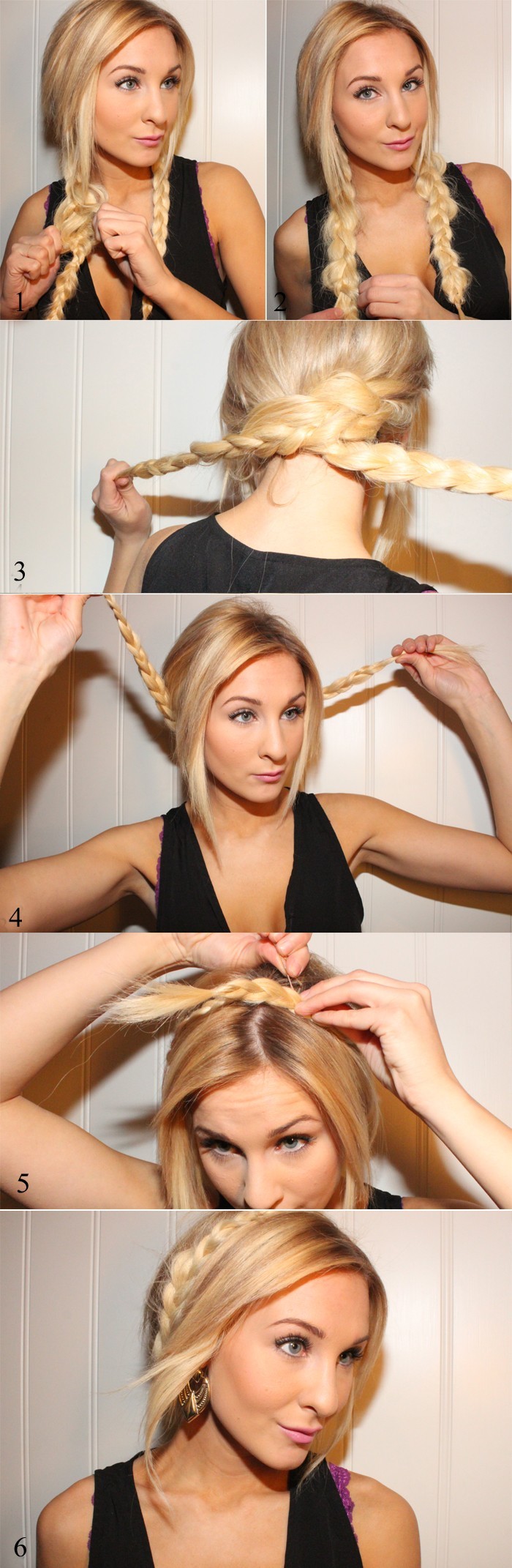 Braid Headband Hairstyle Tutorial - PoP Haircuts
