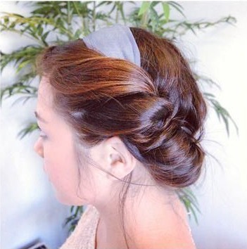 Scarf Updo Hairstyle Tutorial: Summer Hairstyles for Women - PoP Haircuts