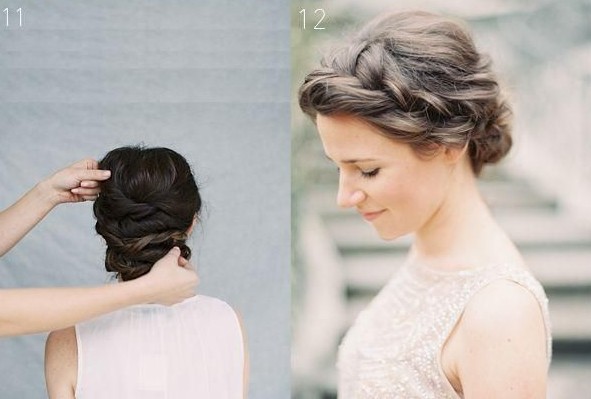 Twist Updo Hairstyles with Braids: Wedding Hairstyles Tutorial - PoP ...