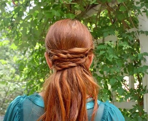 Wrapped Ponytail Hairstyle Tutorial: Trendy Long Hair - PoP Haircuts