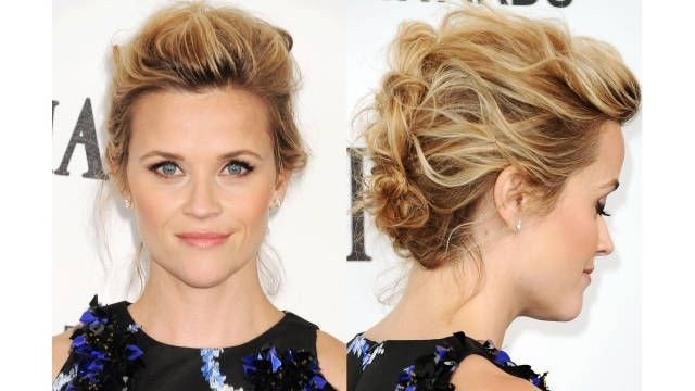 18 Pretty Updos For Short Hair Clever Tricks With A Handful Of Hairgrips Pop Haircuts
