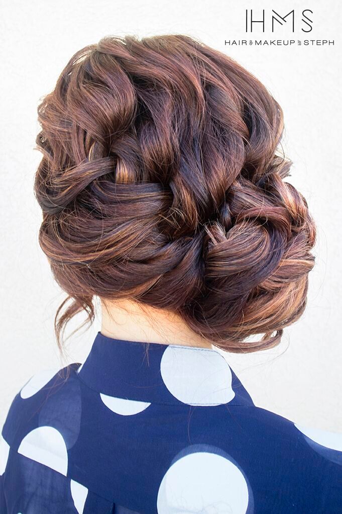 21 All-New French Braid Updo Hairstyles - PoP Haircuts