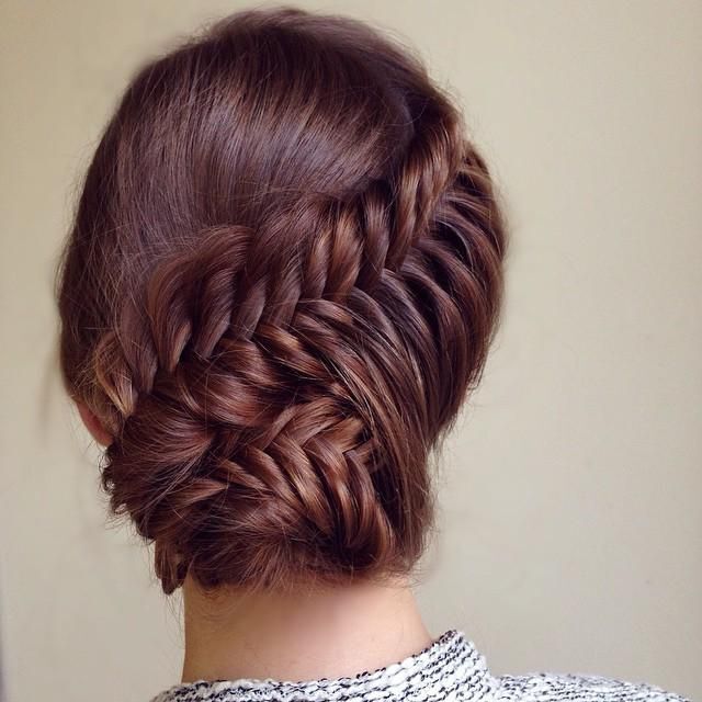 21 All-New French Braid Updo Hairstyles - PoP Haircuts