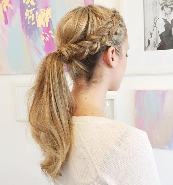 18 Cute Braided Ponytail Styles - PoP Haircuts