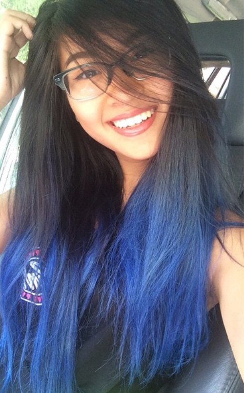 20 Captivating Blue Hair Color Designs: Ombre Hairstyles - PoP Haircuts