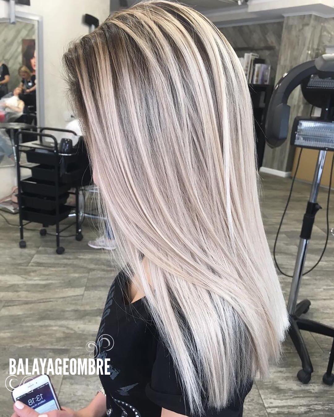 10 Best Long Hairstyles with Straight Hair - Beige & Ash Color Ideas ...