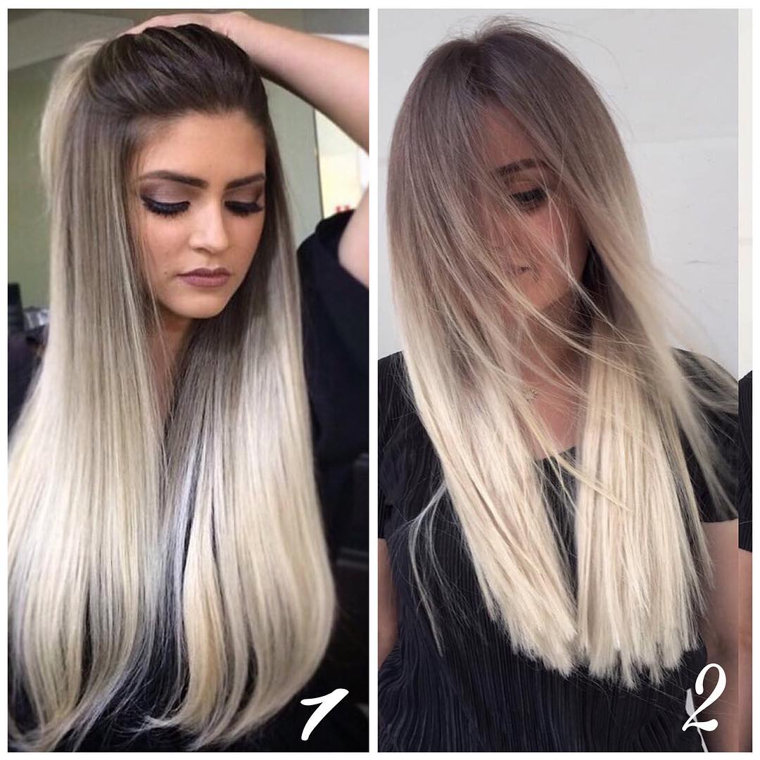10 Best Long Hairstyles with Straight Hair - Beige & Ash Color Ideas ...