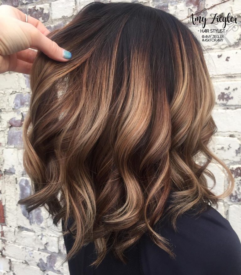 10 Trendy Brown Balayage Hairstyles for Medium-Length Hair - PoP Haircuts