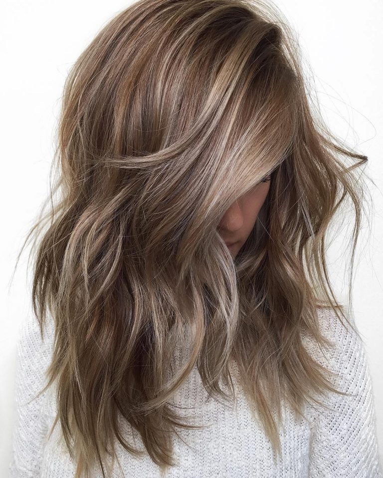 10 Trendy Brown Balayage Hairstyles for Medium-Length Hair - PoP Haircuts