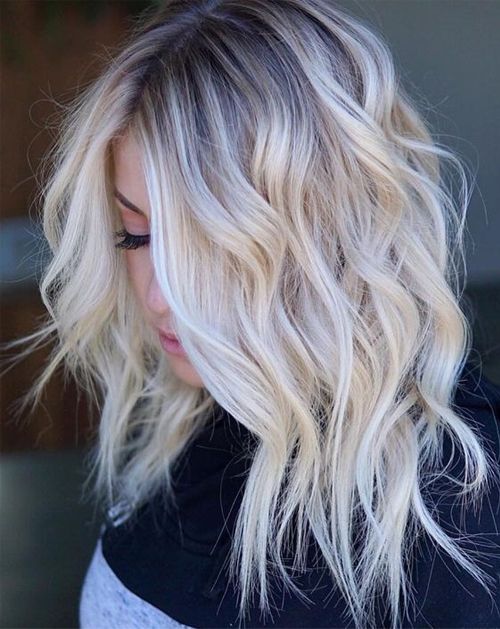 10 Top Shoulder Length Hairstyles - Wavy Hair - PoP Haircuts