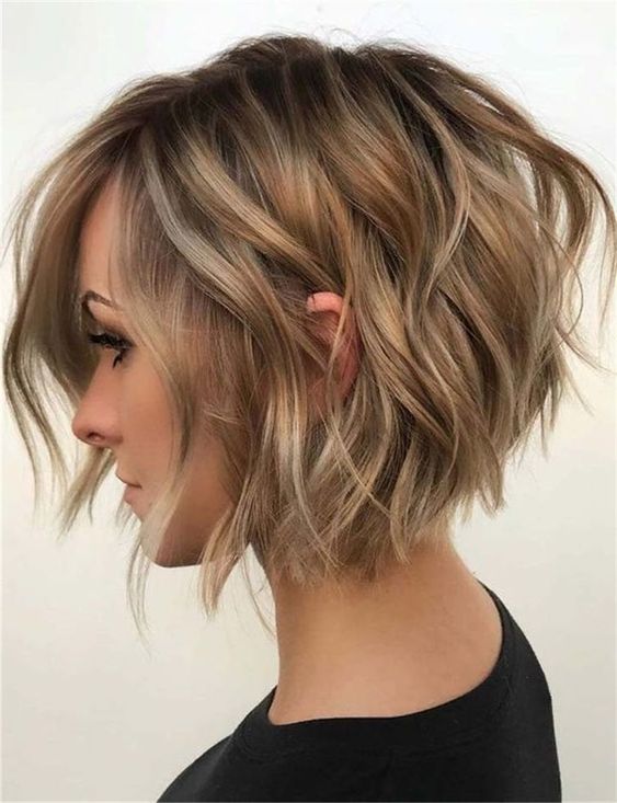 10 Balayage Short Hairstyles with Tons of Textures - PoP Haircuts
