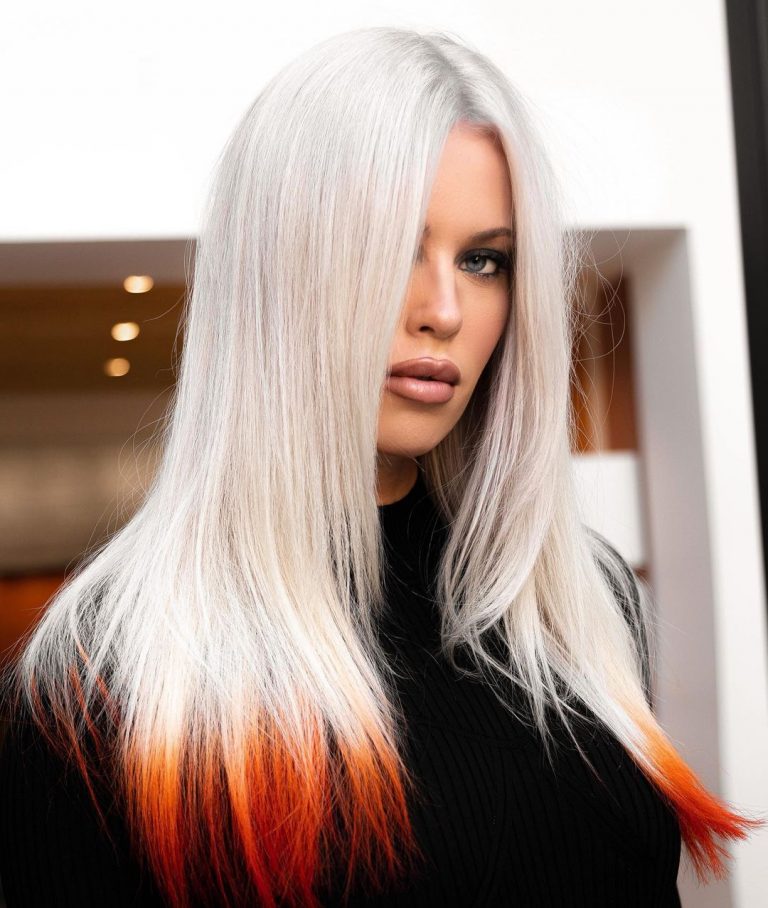 10 Women's Long Hair Color Trends in Vivid Rainbow Designs - PoP Haircuts