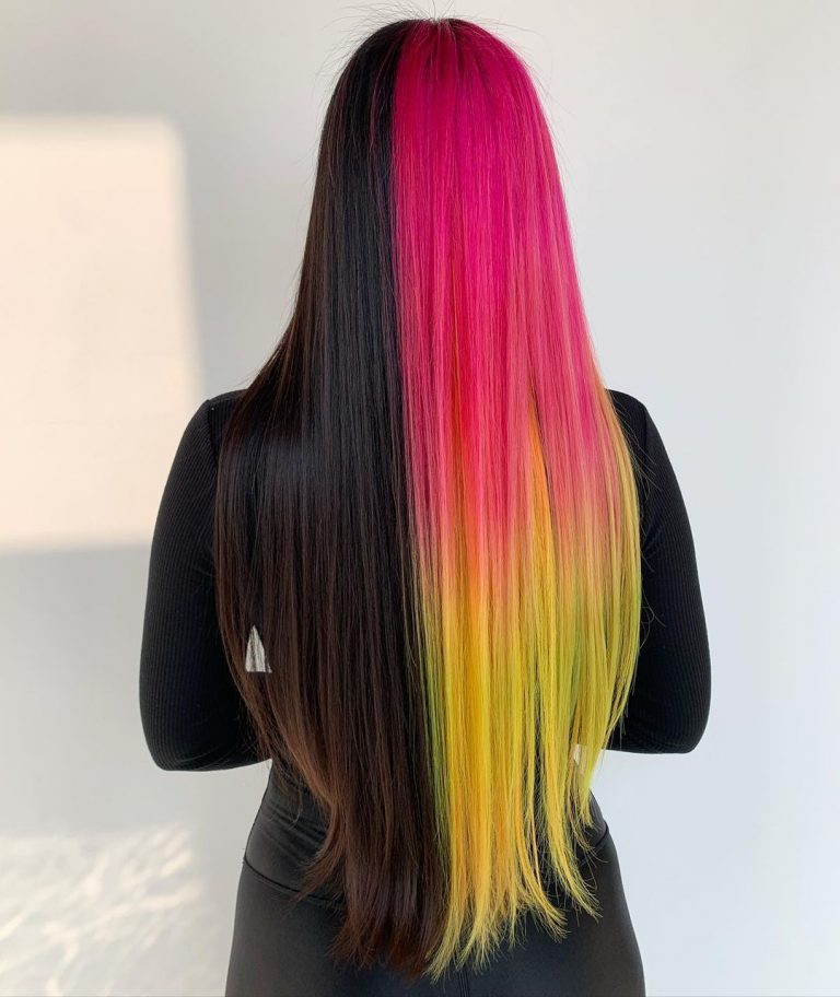 10 Hairstyles for Long Hair in Weird & Wonderful New Hair Colors - PoP ...